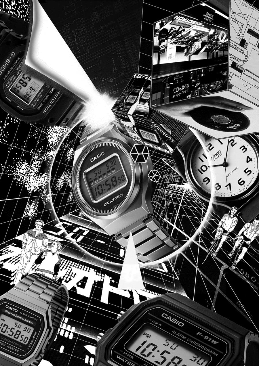 CASIO Watch 50th Anniversary Artwork | Silver Magazine